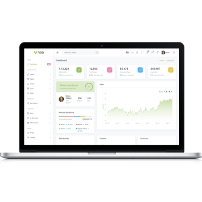 Noa – PHP Bootstrap 5 Admin & Dashboard Template
